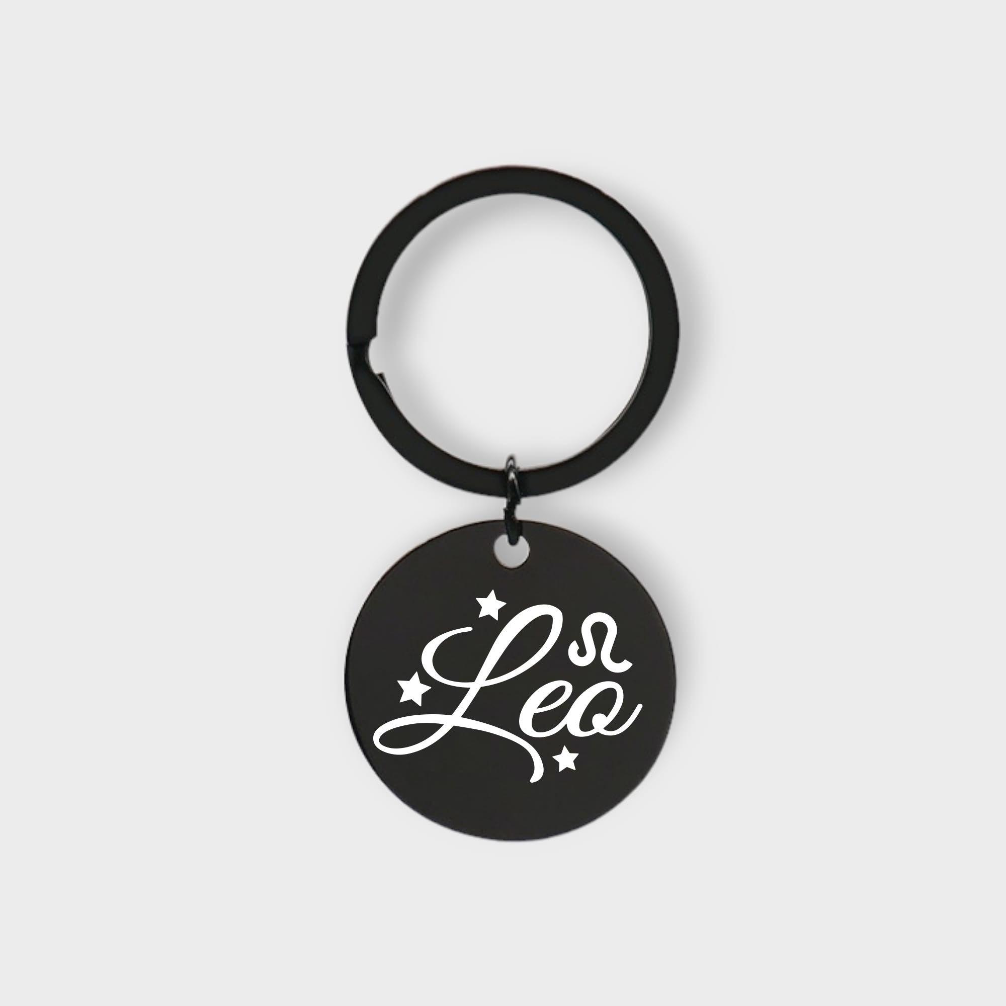 Leo Star Sign Keychain