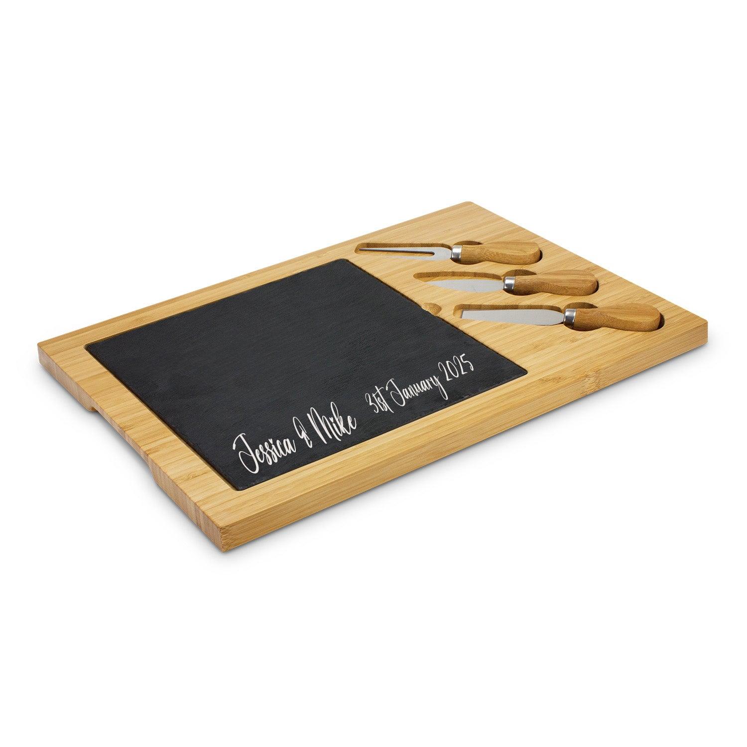 Personalised Wedding Slate Cheese Board